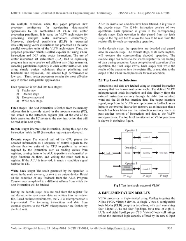 Fpga Based 128 Bit Customised Vliw Processor For Executing Dual Scalarvector Instructions Pdf