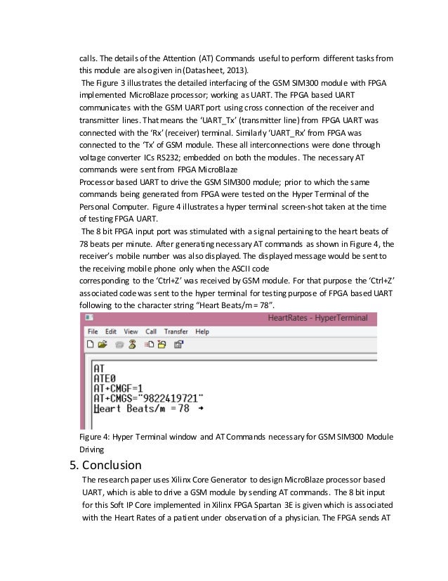 Fpga Based Heart Rate Monitoring System Using Gsm 