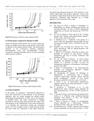 Fpga based highly reliable fault tolerant approach for network on chip (noc) | PDF
