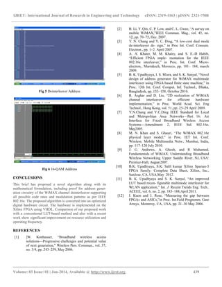 Fpga based low power and high performance address generator for wimax deinterleaver | PDF