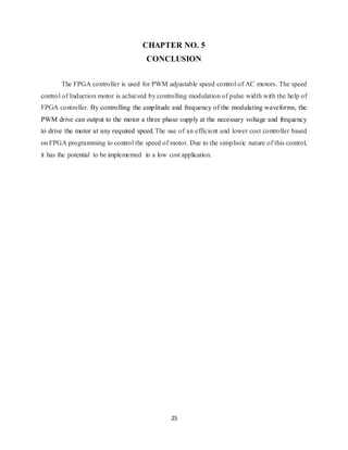 Fpga based motor controller | DOCX