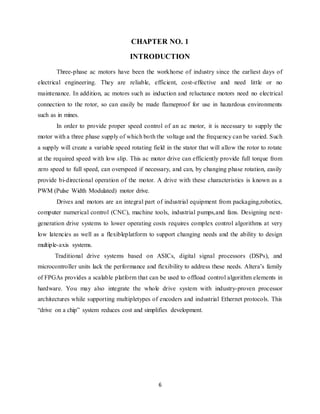 Fpga based motor controller | DOCX