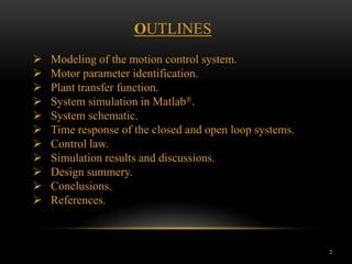 An FPGA Based Implementation of a Flexible Digital PID Controller For a Motion Control System ...