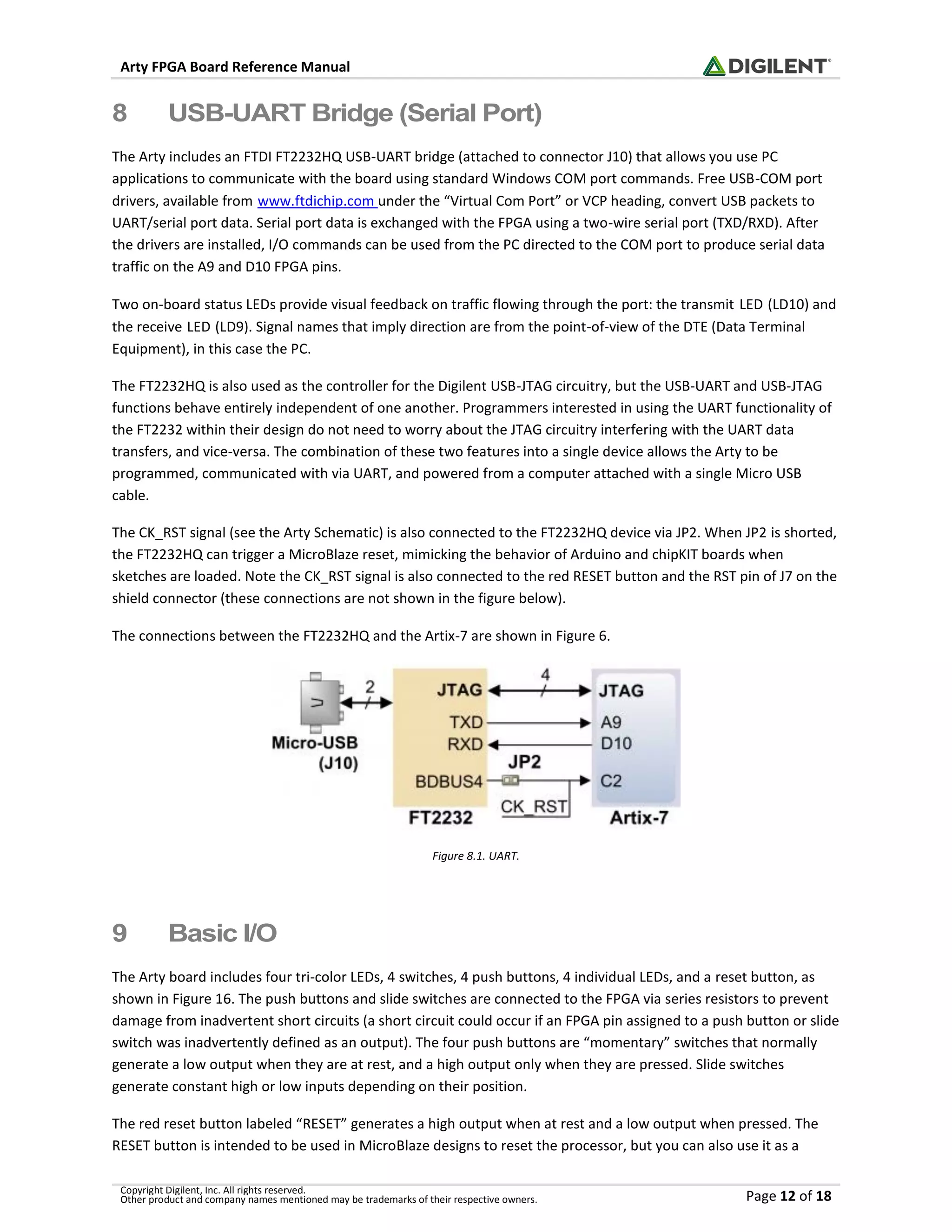 FPGA Board (Xilinx Arty A7 -35 T) User Guide.pdf
