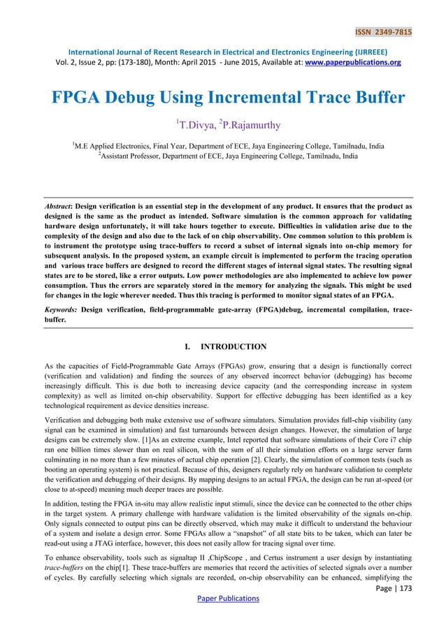 FPGA Debug Using Incremental Trace Buffer | PDF | Programming Languages | Computing