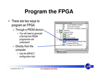 FPGA Design Flow and synthesis Techniques | PPT