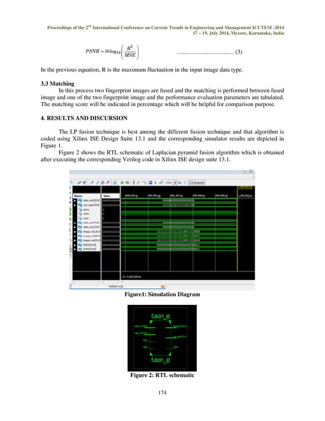Fpga implementation of fusion technique for fingerprint application | PDF