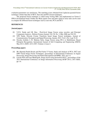 Fpga implementation of fusion technique for fingerprint application | PDF