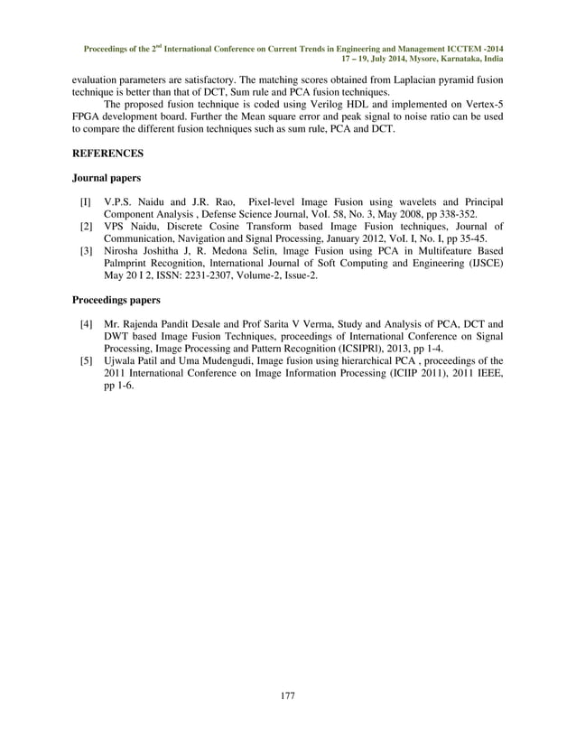Fpga implementation of fusion technique for fingerprint application | PDF