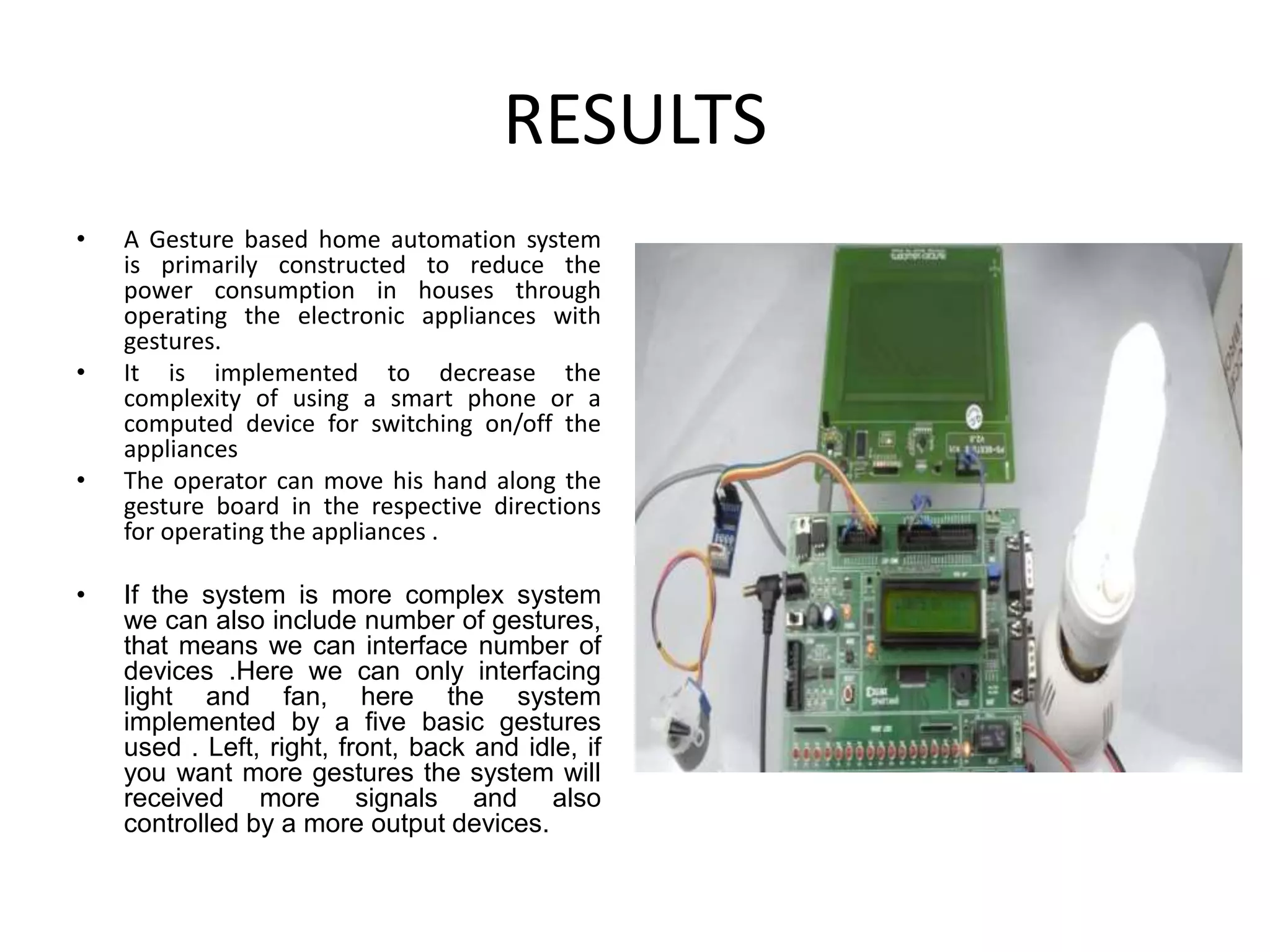 Fpga Implementation Of Gesture Based Home Automation Ppt