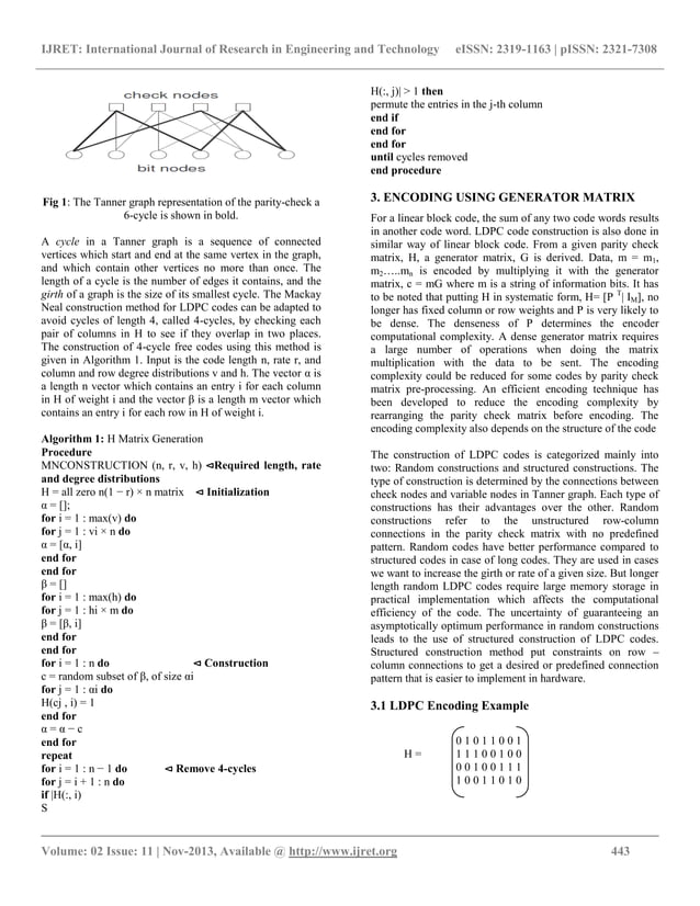Fpga Implementation Of Linear Ldpc Encoder Pdf Programming Languages Computing