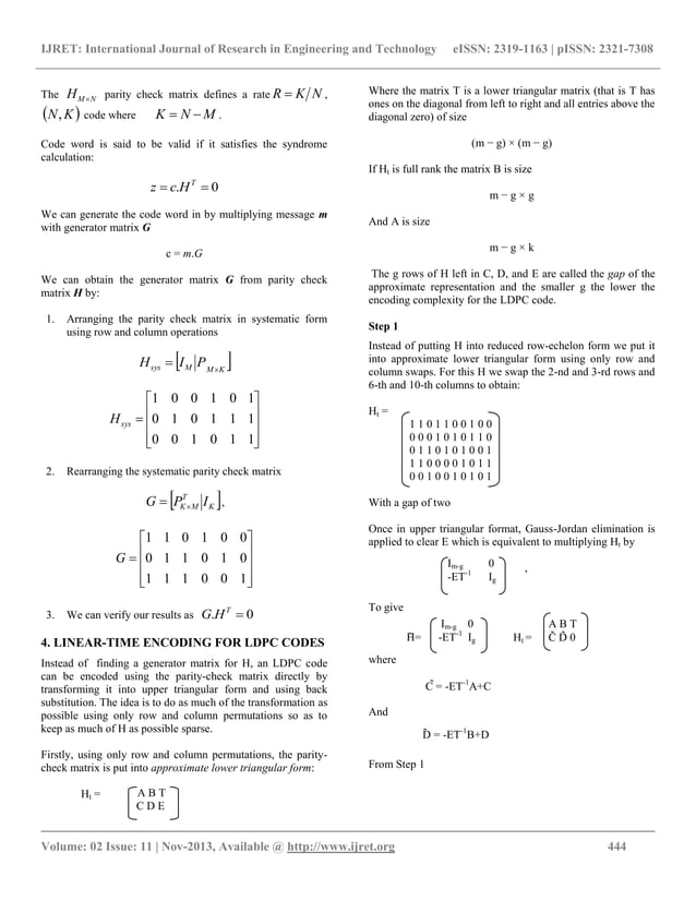 Fpga implementation of linear ldpc encoder | PDF | Programming Languages | Computing