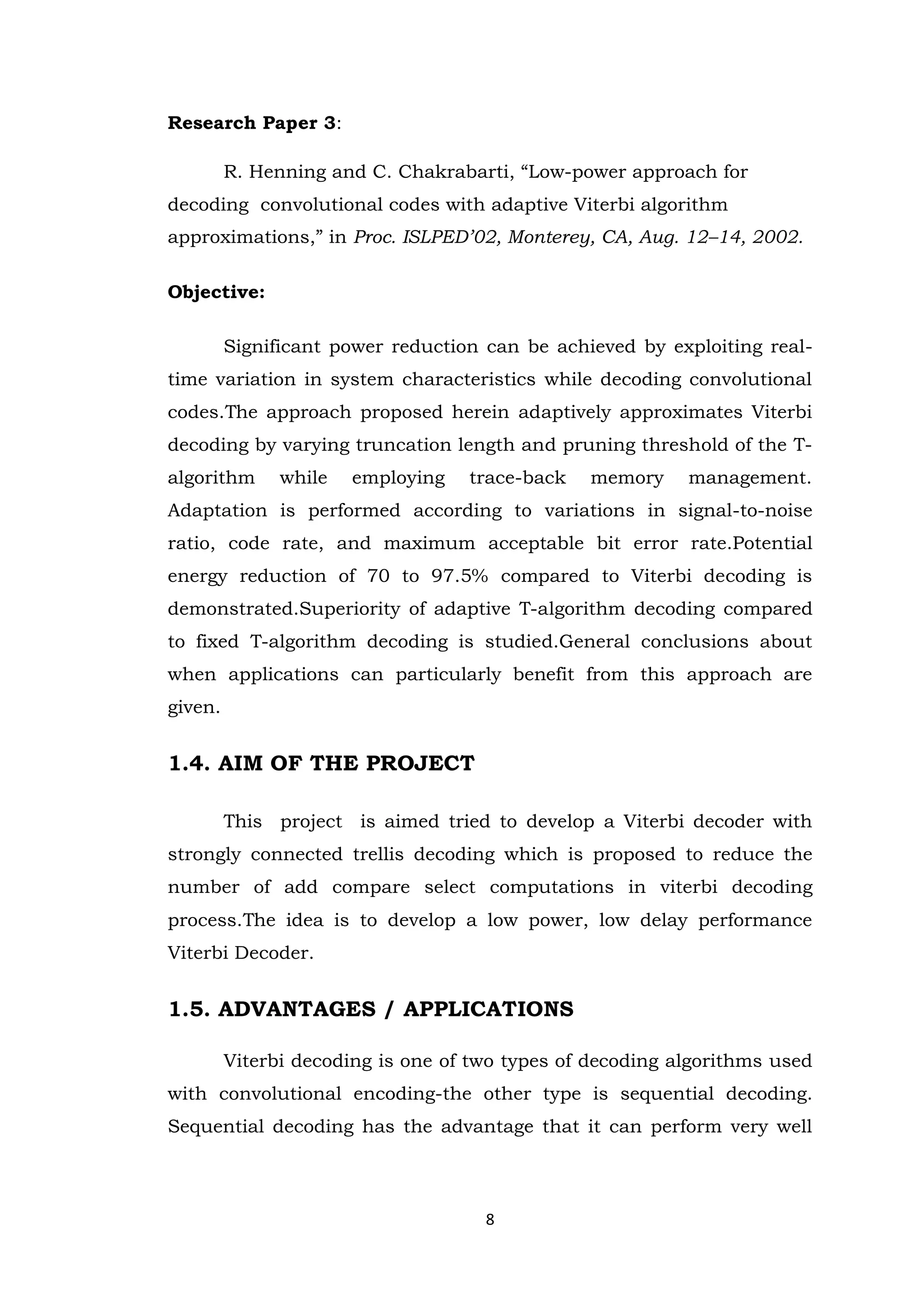 Fpga Implementation Of Soft Decision Low Power Convolutional Decoder Using Viterbi Algorithm Pdf