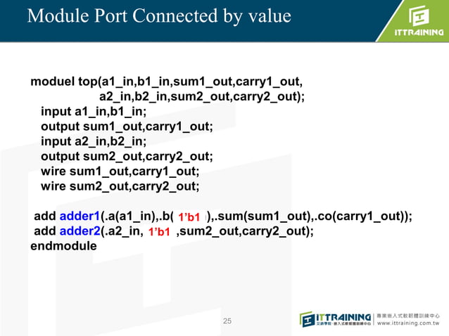 Verilog 語法教學 | PPT | Computing | Technology & Computing