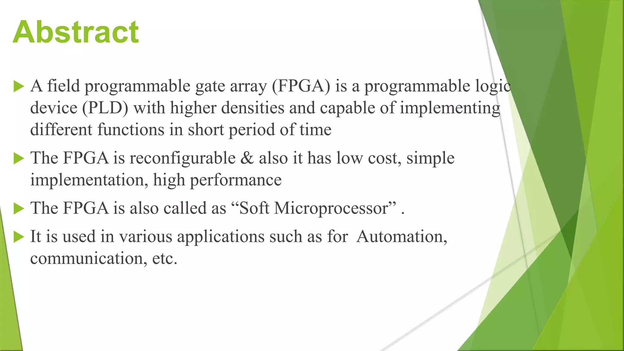 Field Programmable Gate Array Ppt
