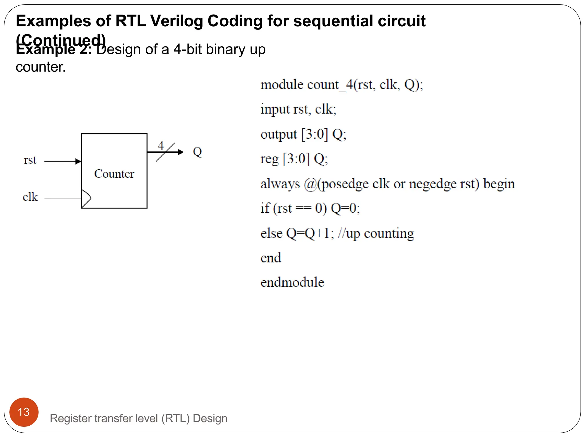 Fpgartl Verilog Coding For Sequential Circuitpptx