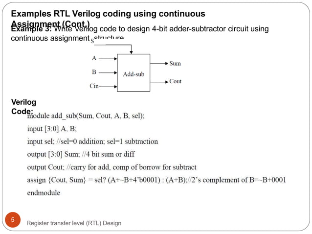 Fpgartl Verilog Coding For Sequential Circuitpptx