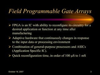 FPGAs : An Overview | PPT