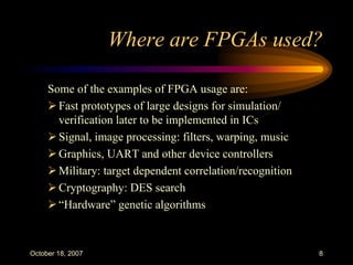 FPGAs : An Overview | PPT