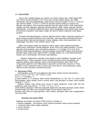 Fpga sebagai alat untuk merealisasi perangkat keras dari kontrol umpan ...