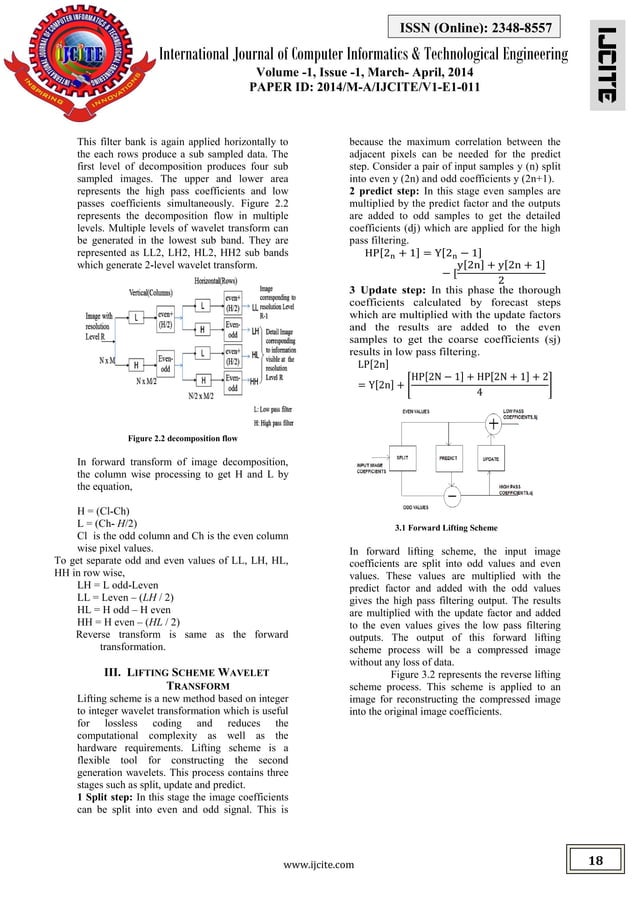 Fpga sotcore architecture for lifting scheme revised | PDF