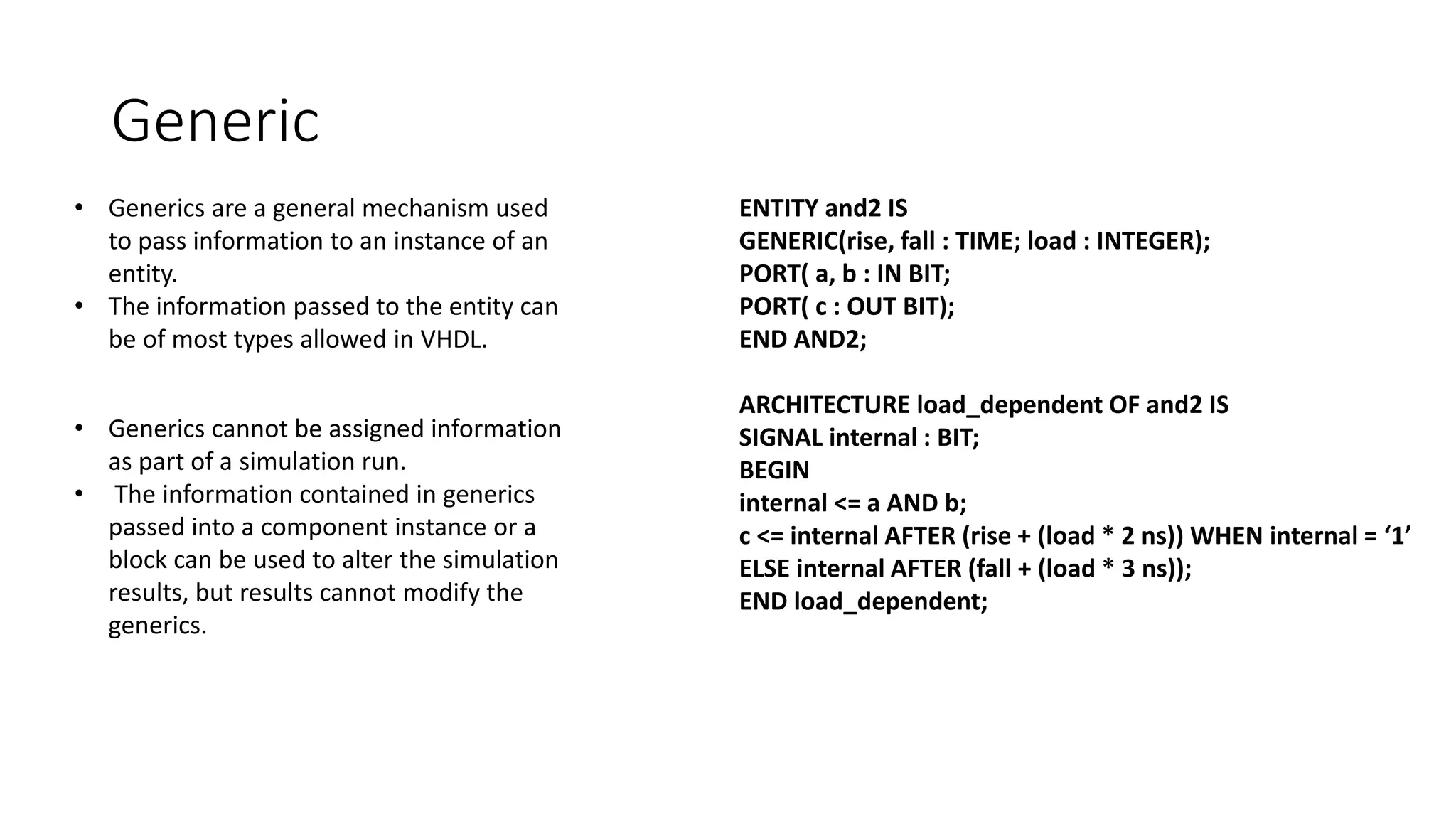FPGA training session generic package and funtions of VHDL by Digitronix Nepal | PPT