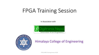 FPGA training session generic package and funtions of VHDL by Digitronix Nepal | PPTX ...