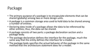 FPGA training session generic package and funtions of VHDL by ...