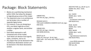 FPGA training session generic package and funtions of VHDL by ...