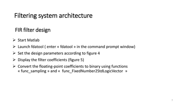 Fpga Fir Filter Implementation Audio Signal Processing Ppt