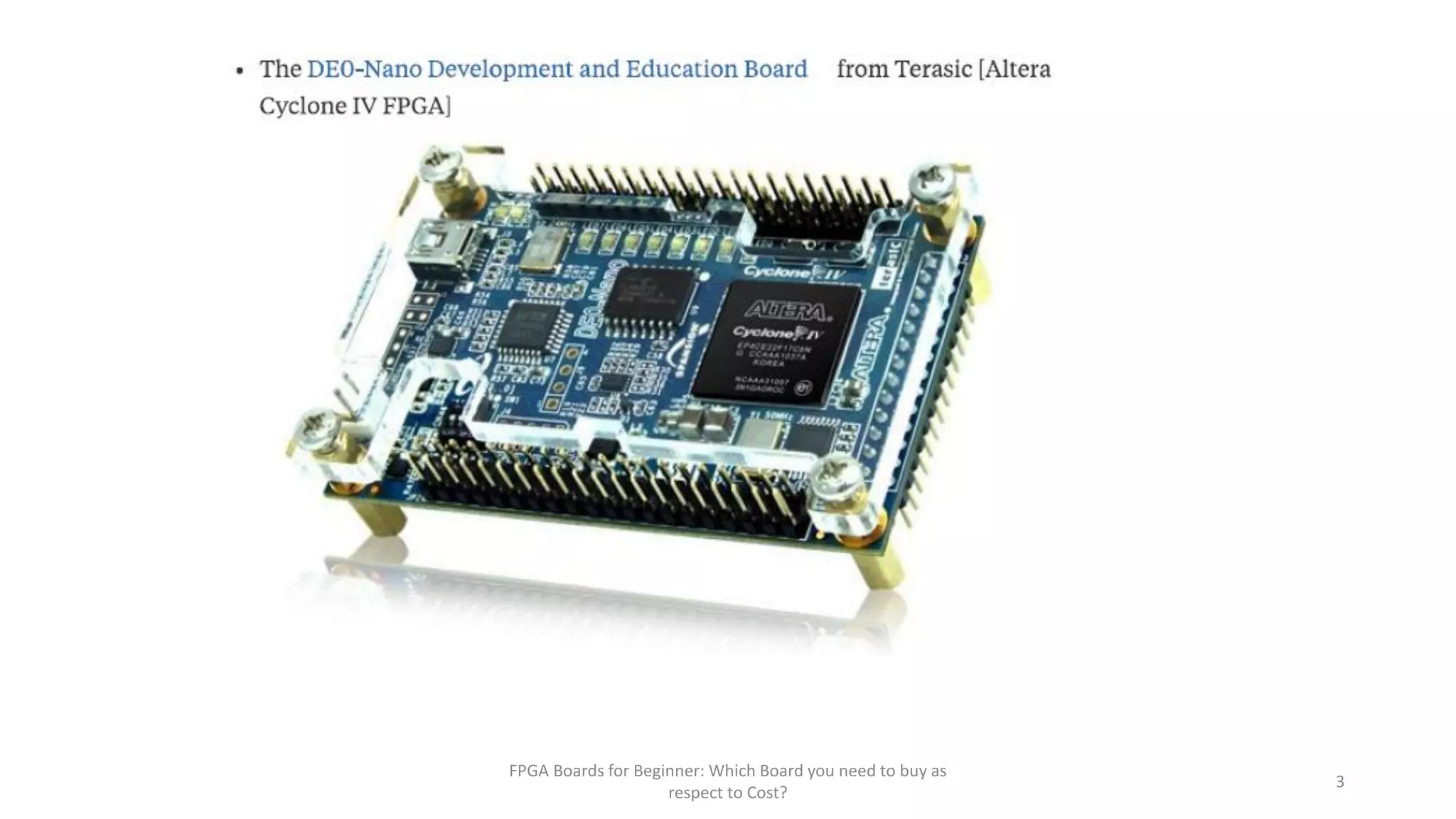 FPGA Board Selection for Beginners | PPT