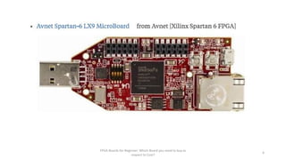 FPGA Board Selection for Beginners | PPT