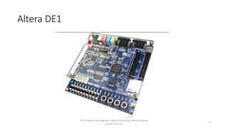 FPGA Board Selection for Beginners | PPT
