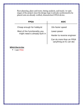 Fpga vs asic | PDF
