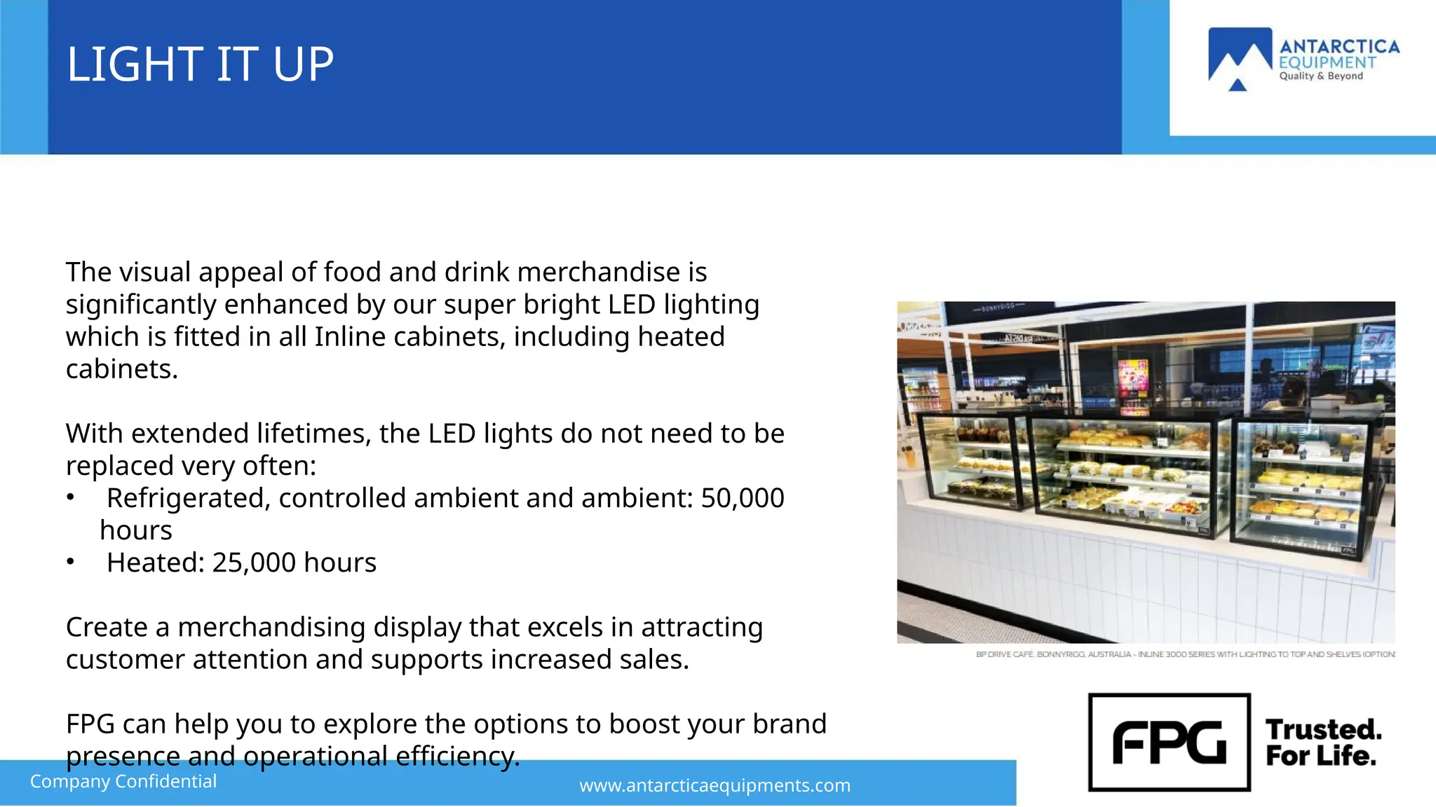 Introduction to FPG Food Display Counter | PPT