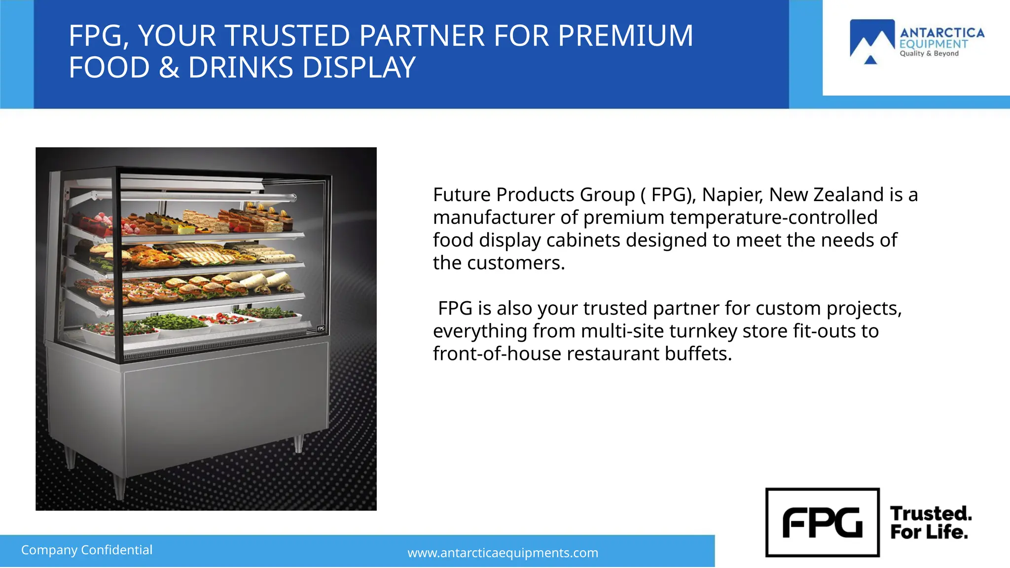 Introduction to FPG Food Display Counter | PPT