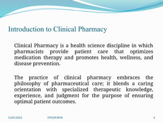 CLINICAL PHARMACY NOTES FOR FINAL EXAMINATIONS IN PHARMACY | PPTX