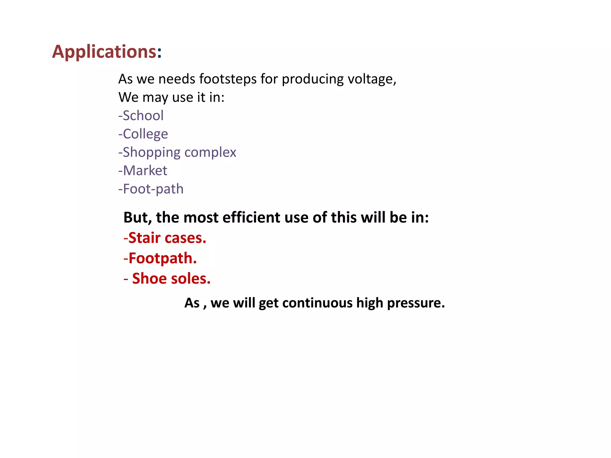 Foot step power presentation | PPT