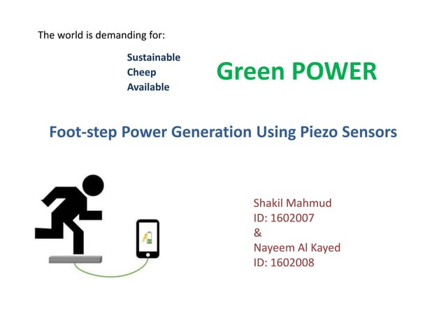 Foot step power presentation | PPTX