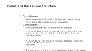 Data Warehosuing & Data Mining: FP Growth | PPT