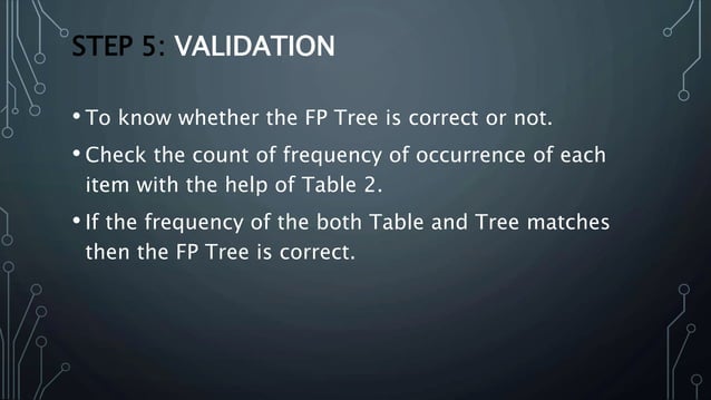 Fp growth algorithm | PPTX | Databases | Computer Software and Applications