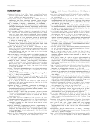 Turmeric and Its Major Compound Curcumin on Health: Bioactive Effects ...