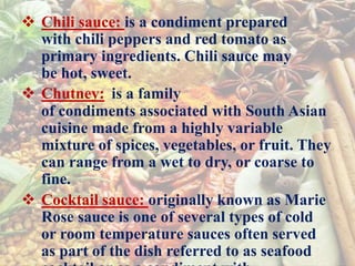 condiments, herbs and spices | PPTX