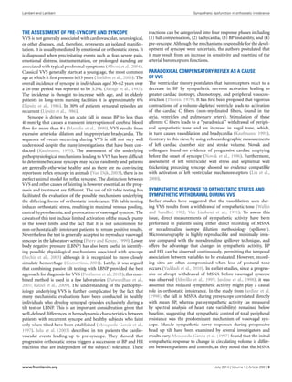 Sympathetic dysfunction in vasvogal syncope and the postural ...