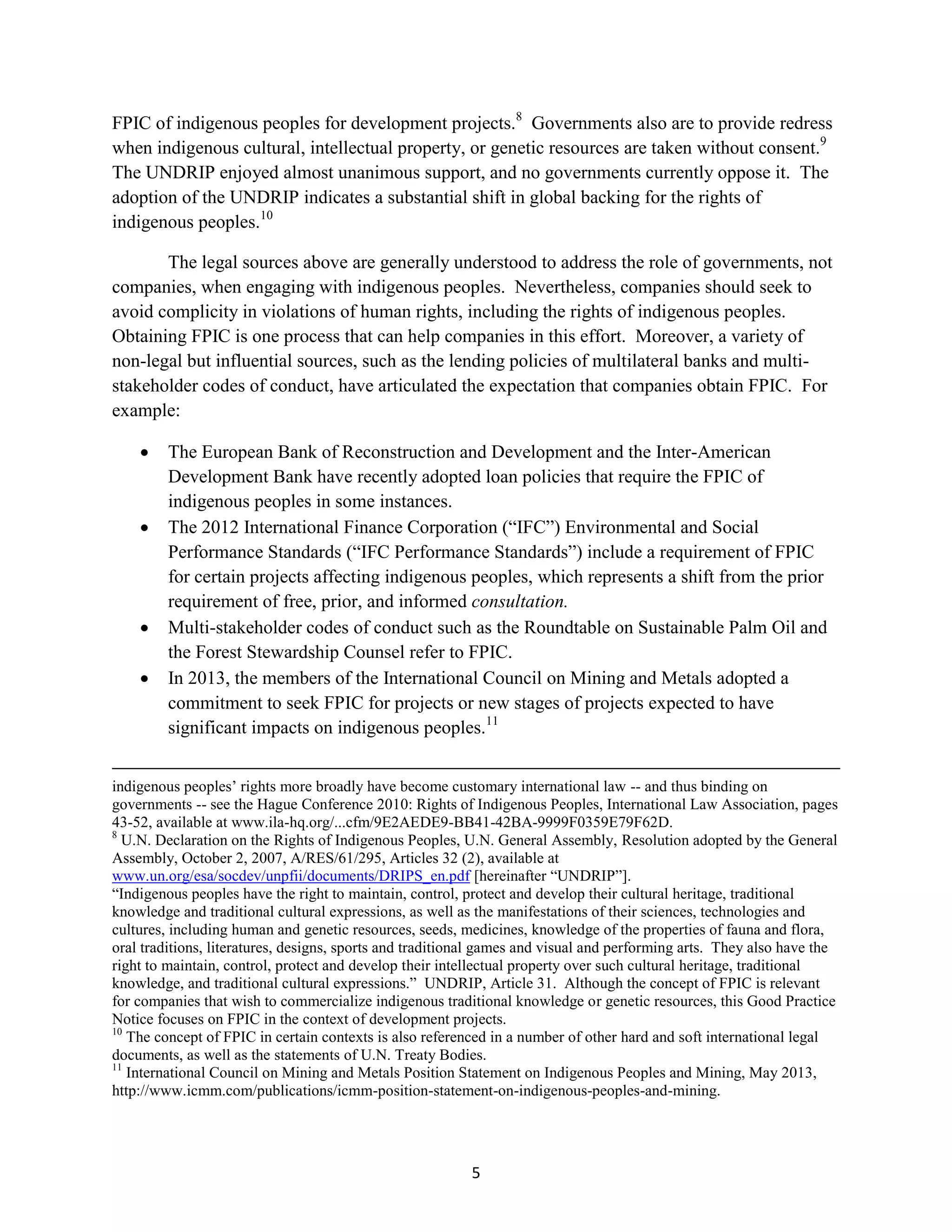 Indigenous Peoples’ Rights and the Role of Free, Prior and Informed ...