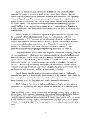 Indigenous Peoples’ Rights and the Role of Free, Prior and Informed ...