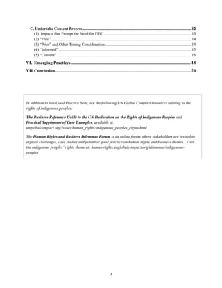 Indigenous Peoples’ Rights and the Role of Free, Prior and Informed ...