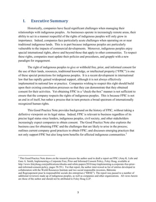 Indigenous Peoples’ Rights and the Role of Free, Prior and Informed ...