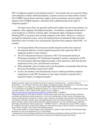 Indigenous Peoples’ Rights and the Role of Free, Prior and Informed ...