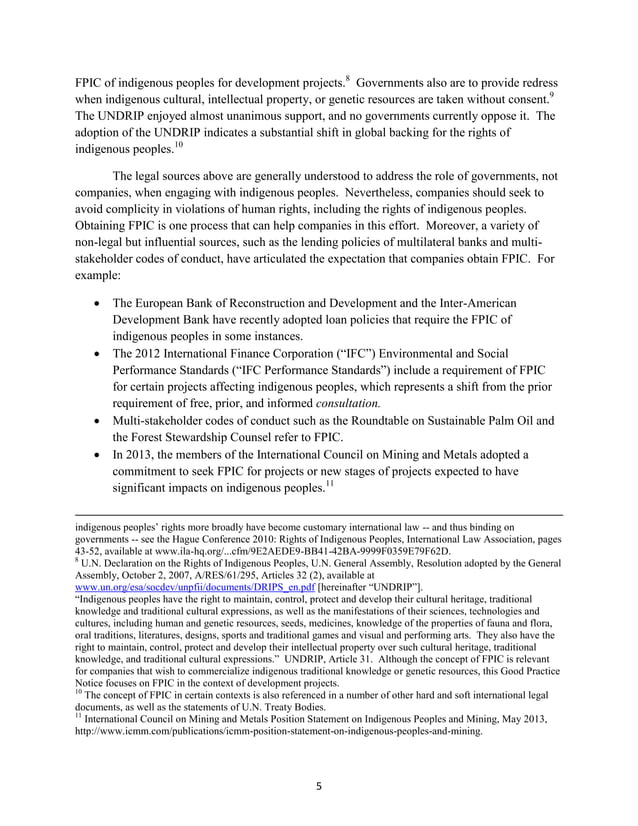 Indigenous Peoples’ Rights and the Role of Free, Prior and Informed ...